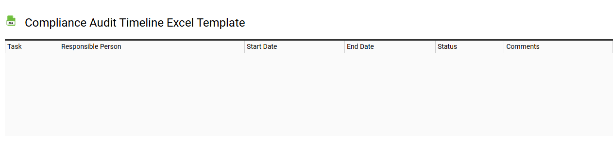 Compliance Timeline Excel Template: Streamline Your Regulatory Tracking / xlstemplate.com