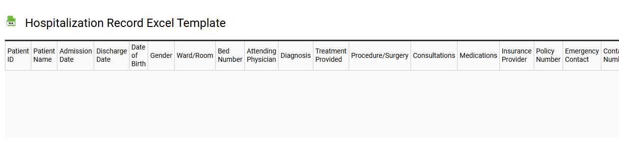 Comprehensive Medical Record Excel Template for Efficient Patient Data Management / xlstemplate.com
